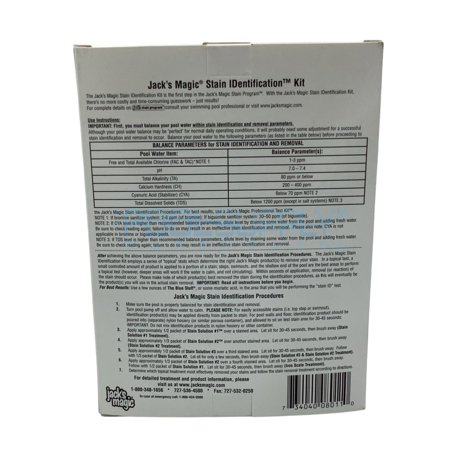 Jack's Magic Stain ID Kit - JMSTAINID