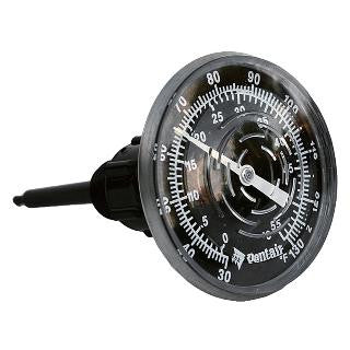 Pentair 30/130° F Inline Thermometer with Nylon Well - SL1DW